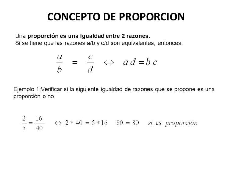 Definición de Proporción » Qué es, Significado y Concepto