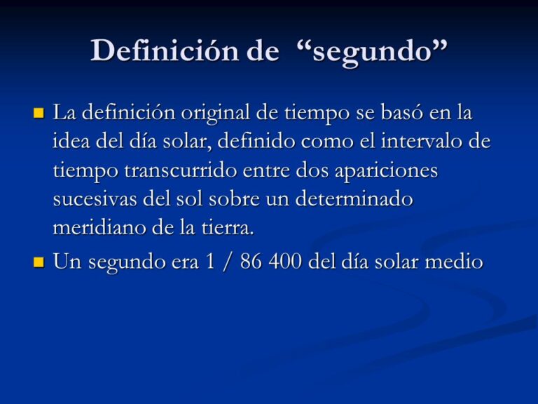 Definición de Segundo » Qué es, Significado y Concepto
