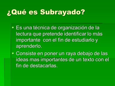 Definición de Subrayado » Qué es, Significado y Concepto